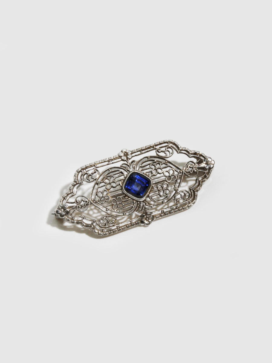 10k Deco Filigree Brooch - Vintage Capsule – Loren Stewart