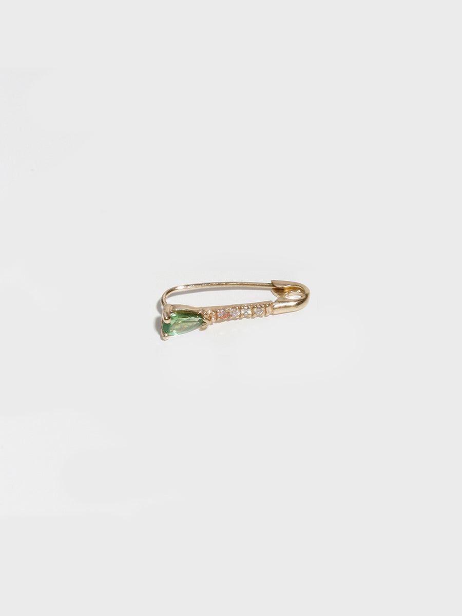 Mini Gemstone Diamond Safety Pin – Loren Stewart