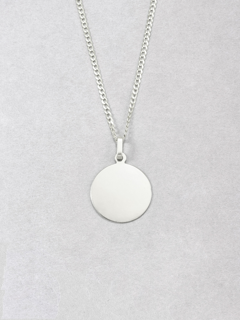 Sterling Silver Disk Pendant – Loren Stewart